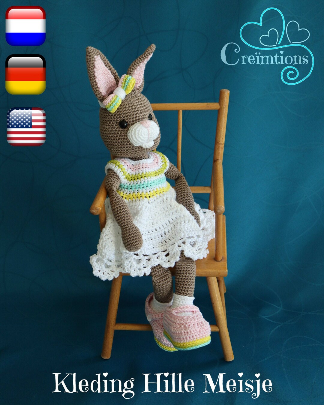 Crochet Pattern Clothing Set Hille Haas Girl - Etsy