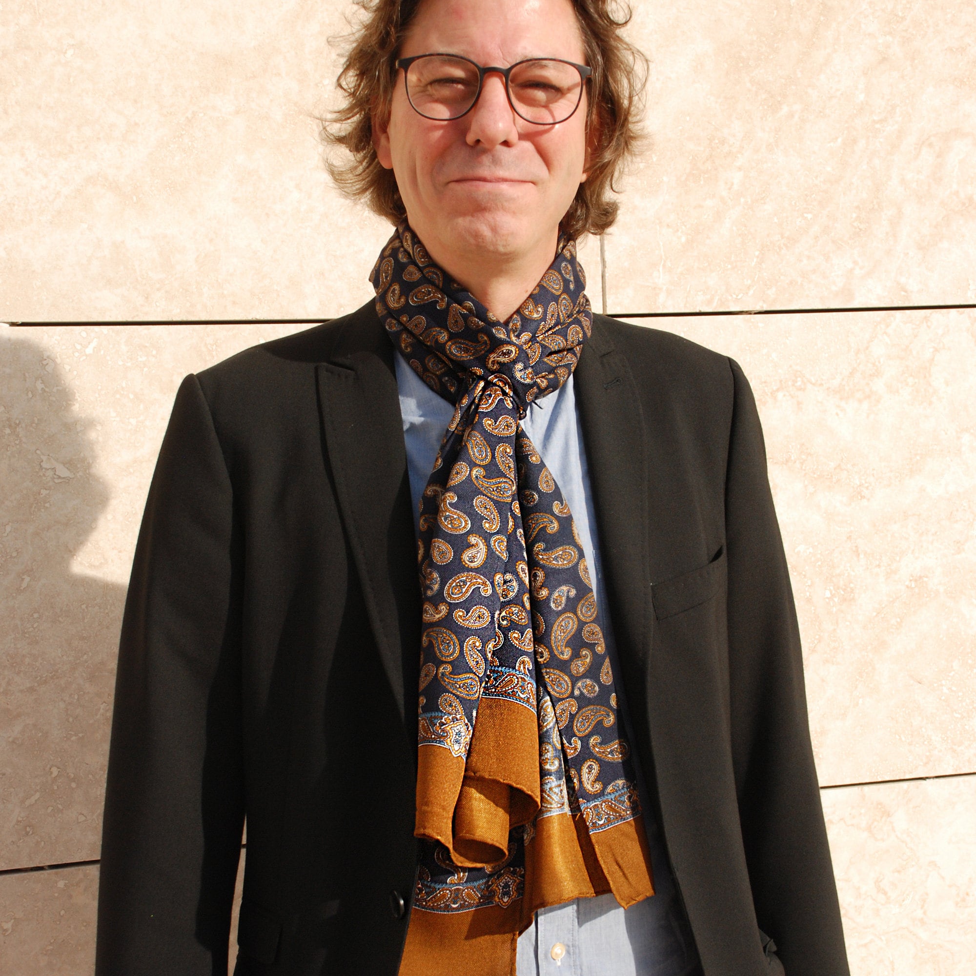 Silk Mens Scarf, Men Scarf, Gift for Him, Boyfriend Gift, Paisley ...