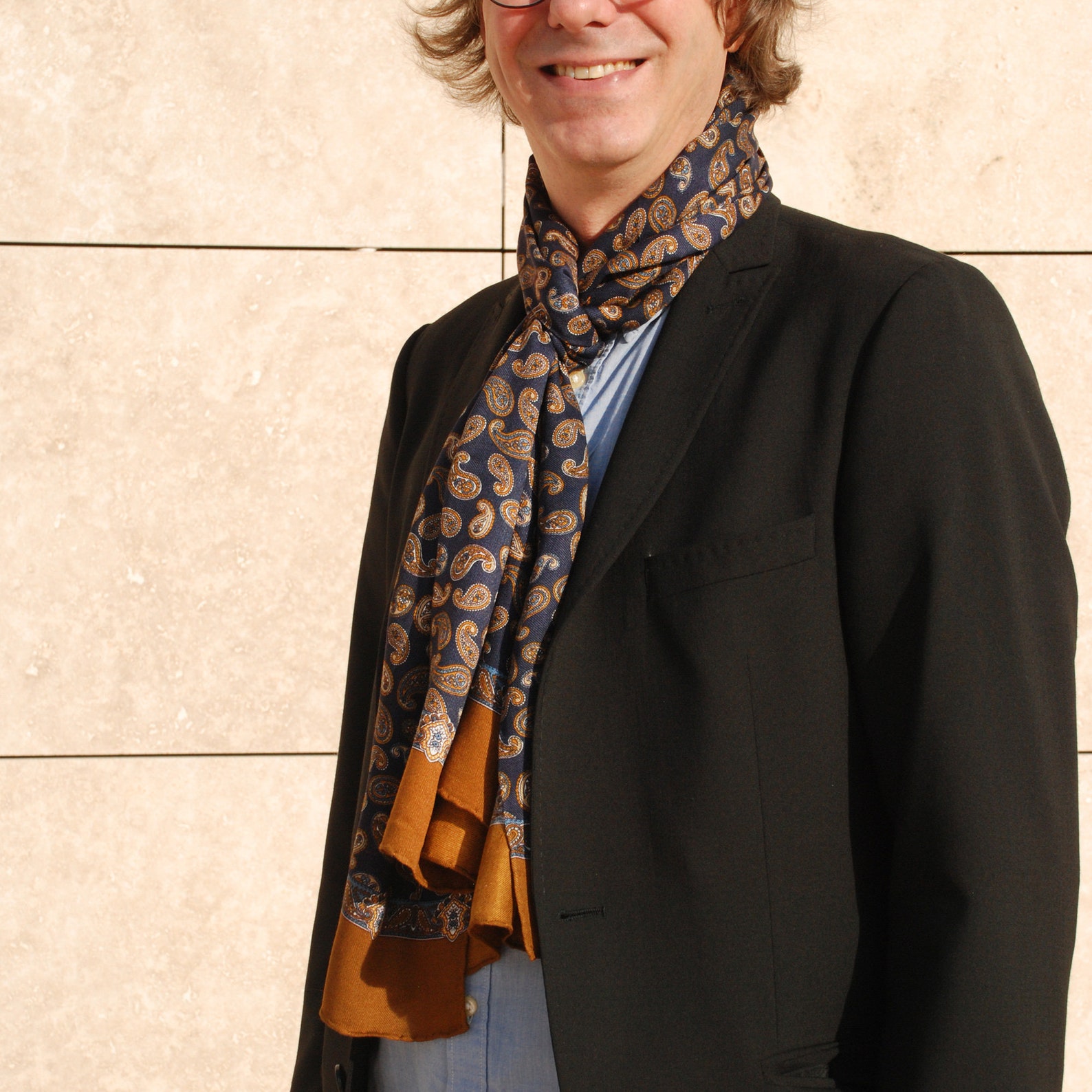 Silk Mens Scarf, Men Scarf, Gift for Him, Boyfriend Gift, Paisley ...