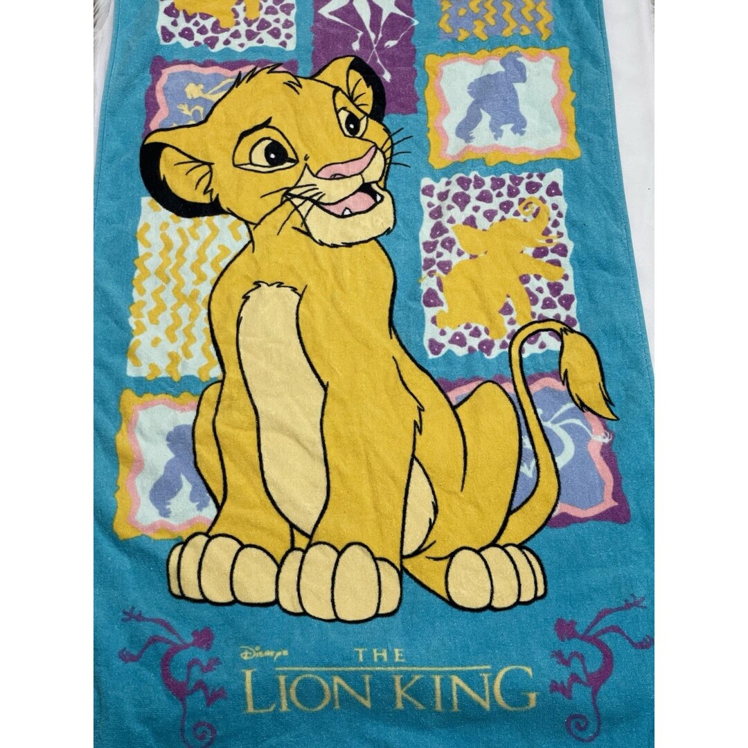 Vintage Disney Young Simba the Lion King Beach Pool Towel 54x27 ...