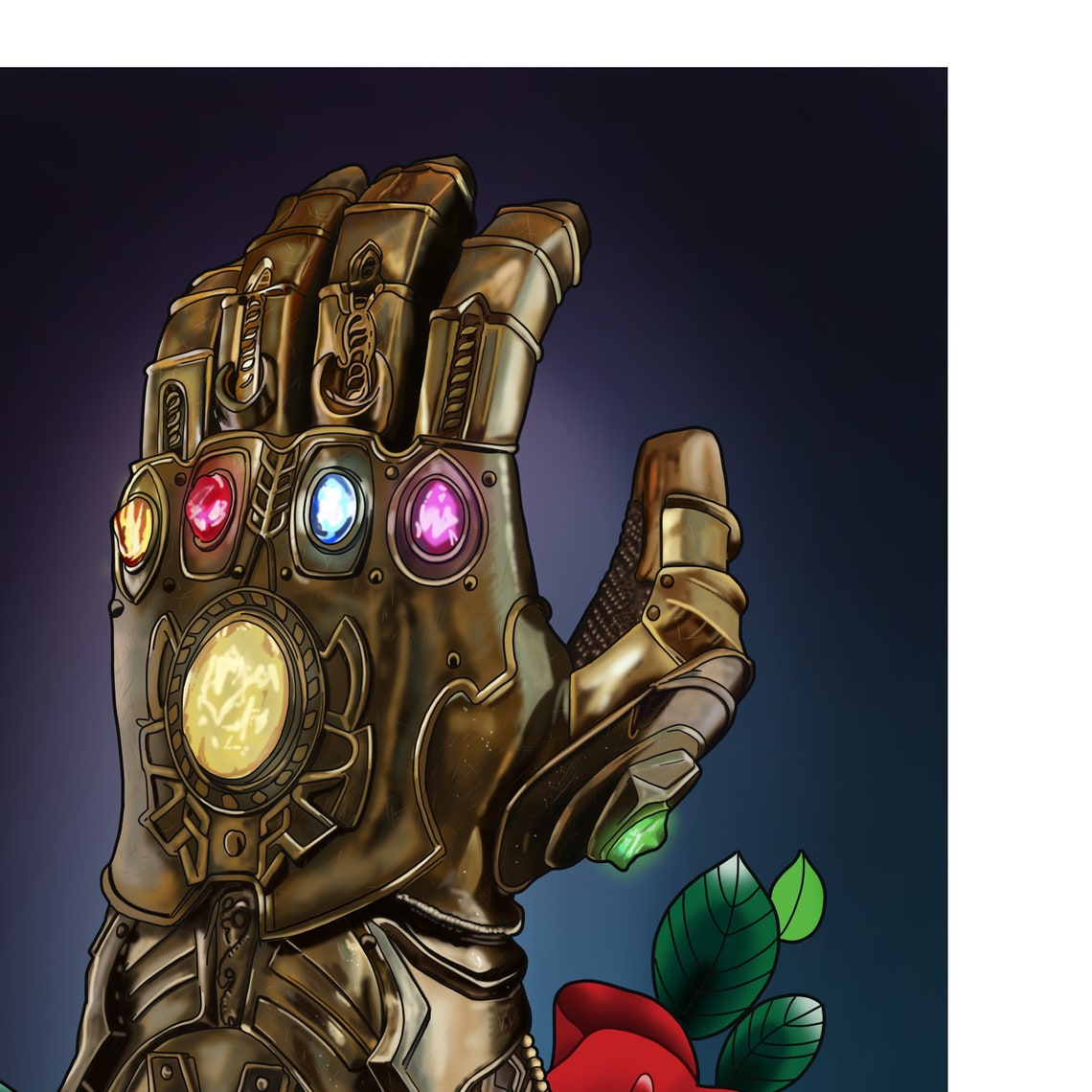 Infinity Gauntlet & Nano Guantlet Tattoo Art Prints - Etsy UK