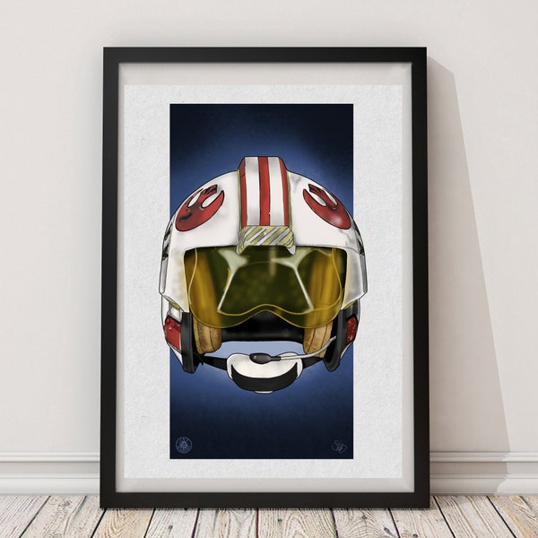 Luke Skywalker Xwing Helmet - Etsy