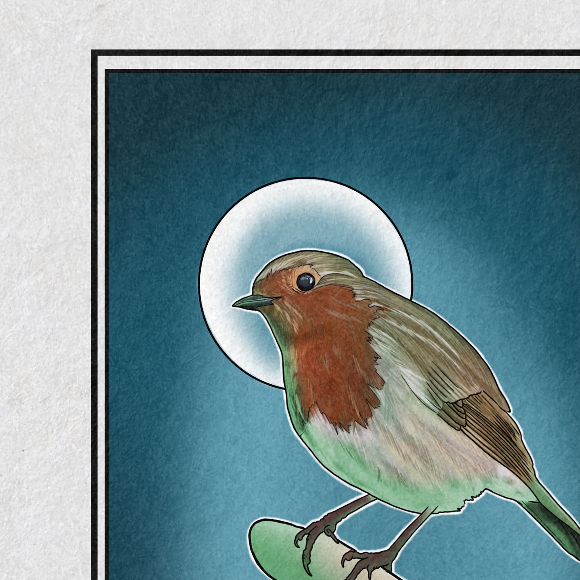Hand and Robin Tattoo Print - Etsy