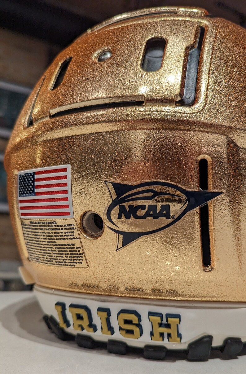 Notre Dame Schutt F7 Custom FULL SIZE Helmet Hydrofx by HGI - Etsy