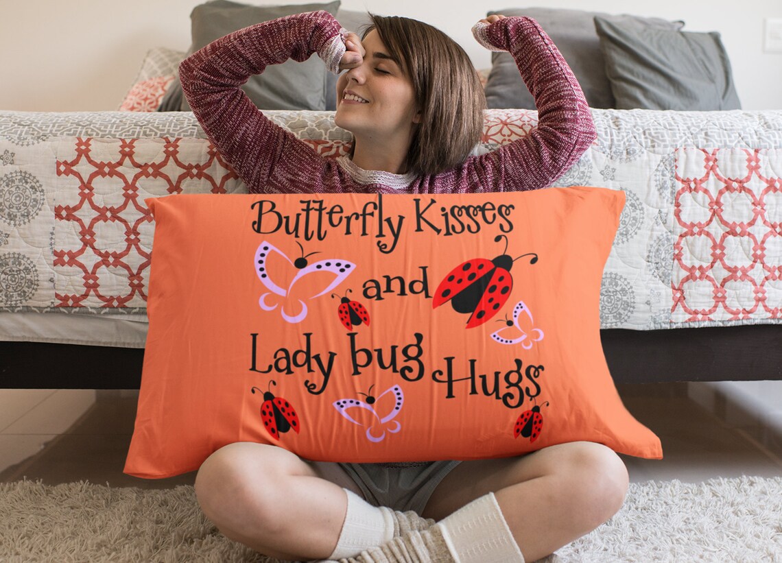 Butterfly Kisses and Lady Bug Hugs Svg Png Pdf Jpg AI Dxf Eps Studio3 ...