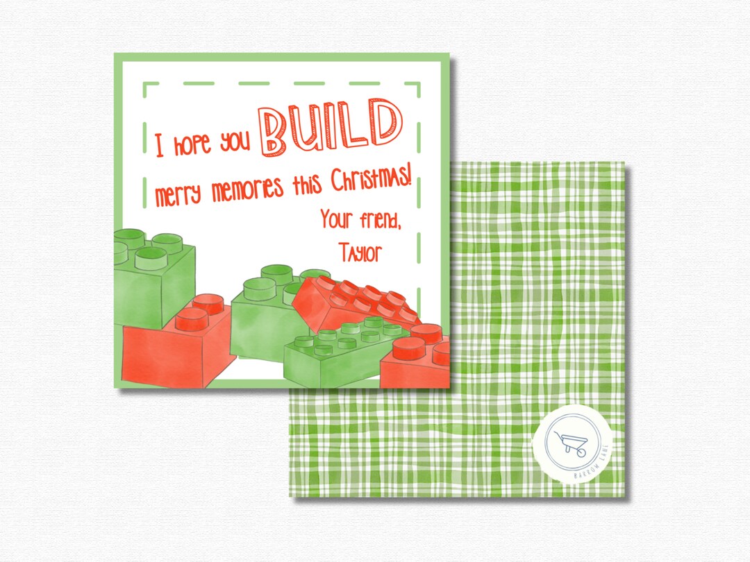 Personalized Watercolor Build Merry Memories This Christmas - Etsy
