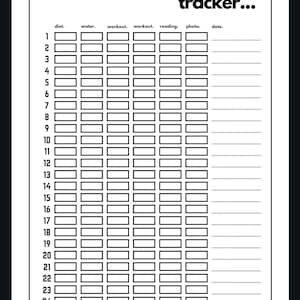 75 HARD Daily Tracker. Digital. - Etsy Canada