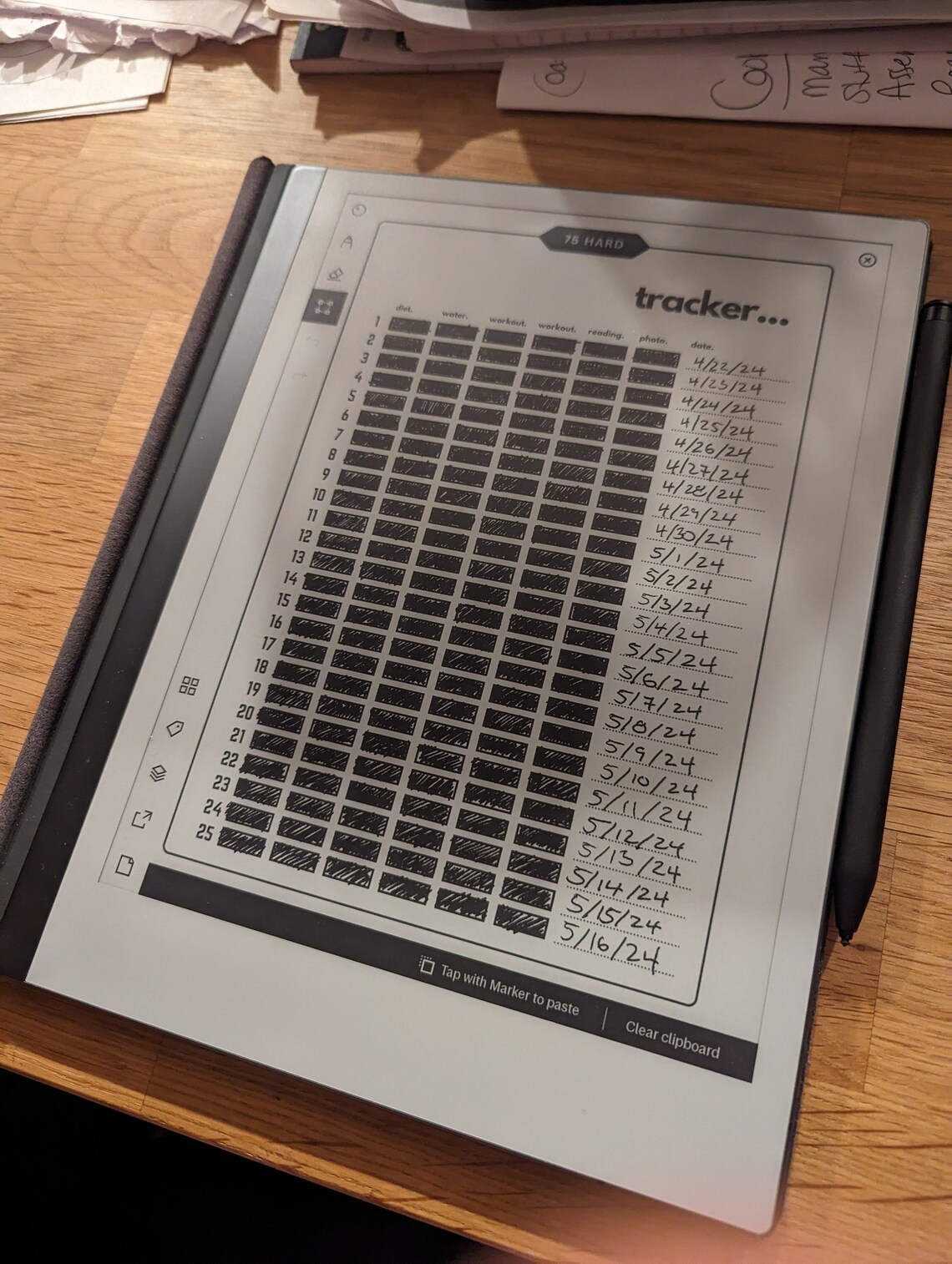 75 HARD Daily Tracker. Digital. - Etsy Canada