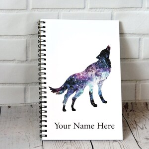 Wolf Journal Wolf Notebook Blank Journal, Spiral Journal, Spiral ...