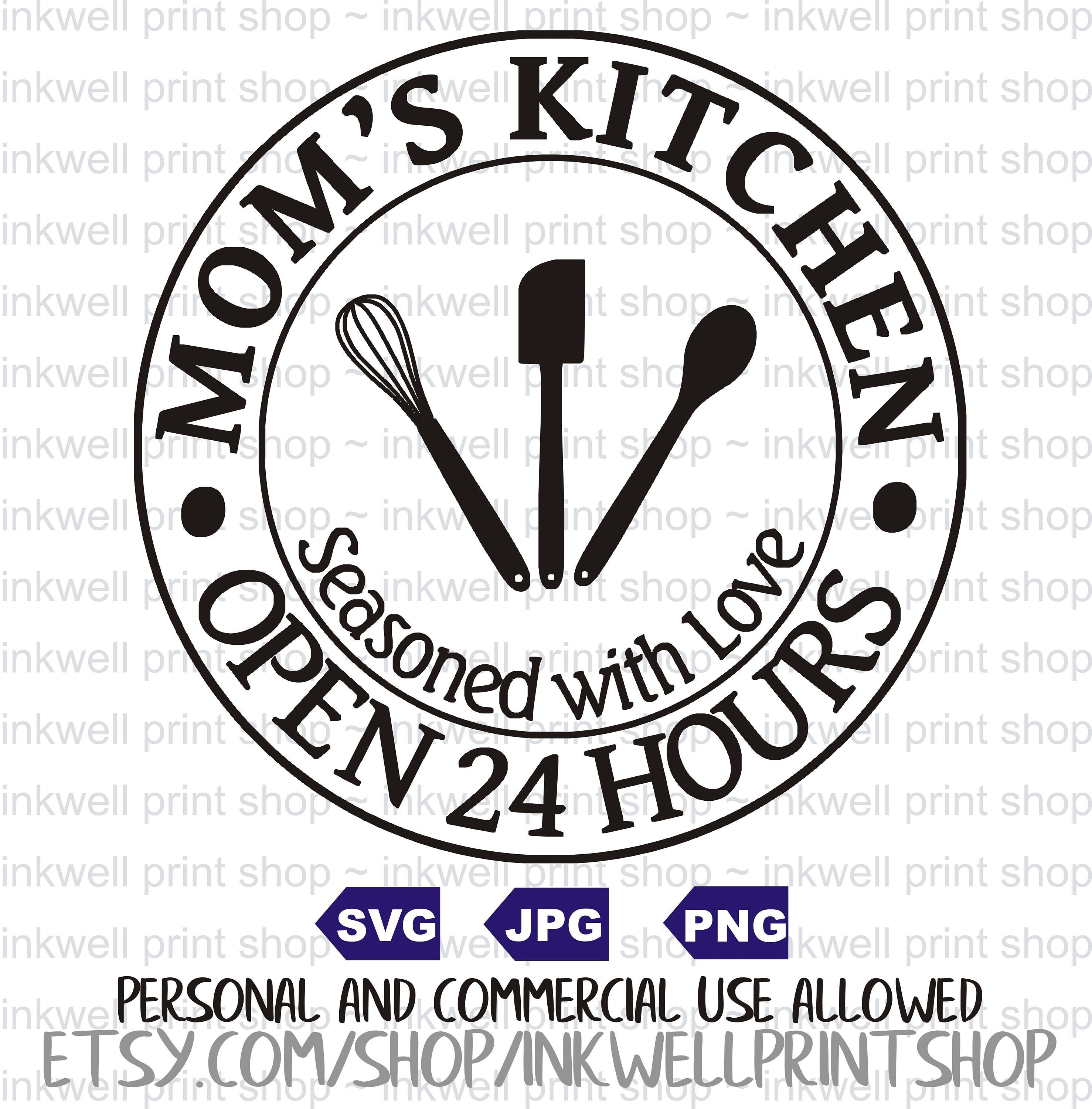 Mom's Kitchen Clip Art - Digital File, SVG, PNG, JPG, Instant Download ...
