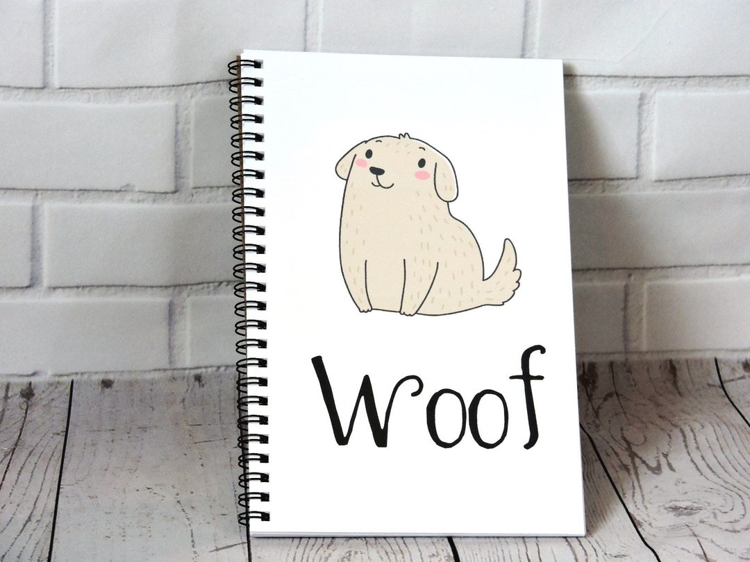 Cute Dog Journal Blank Journal Spiral Journal Notebook - Etsy