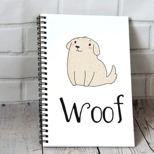 Cute Dog Journal Blank Journal Spiral Journal Notebook - Etsy