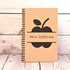 Personalized Apple Journal Blank Journal, Spiral Journal, Notebook ...