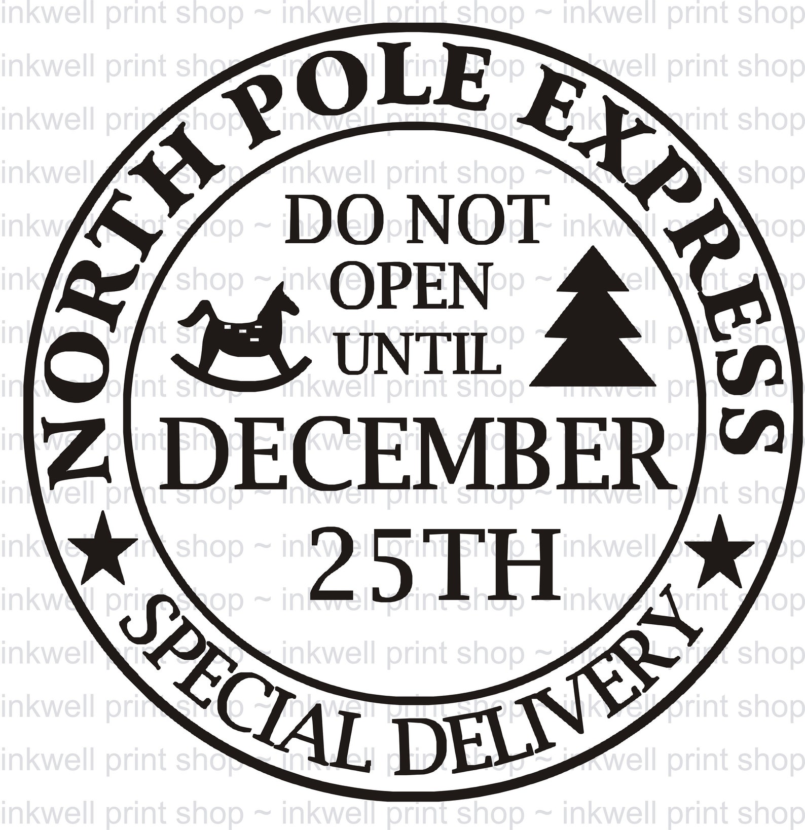 Do Not Open Until December 25th Clip Art Svg File Digital - Etsy Australia