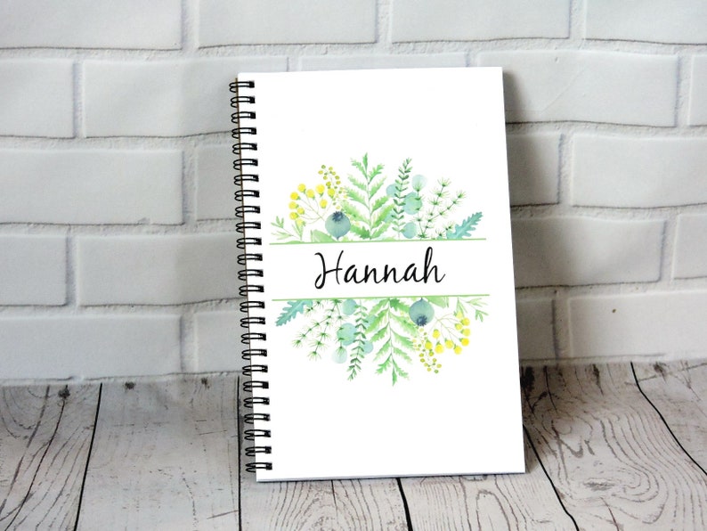 Personalized Floral Journal Floral Notebook gift for | Etsy