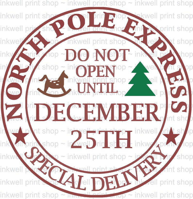Do Not Open until December 25th clip art svg file Digital | Etsy