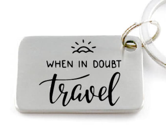 Catch Flights Not Feelings Keychain, Travel Key Fob, Funny Gift, Travel ...