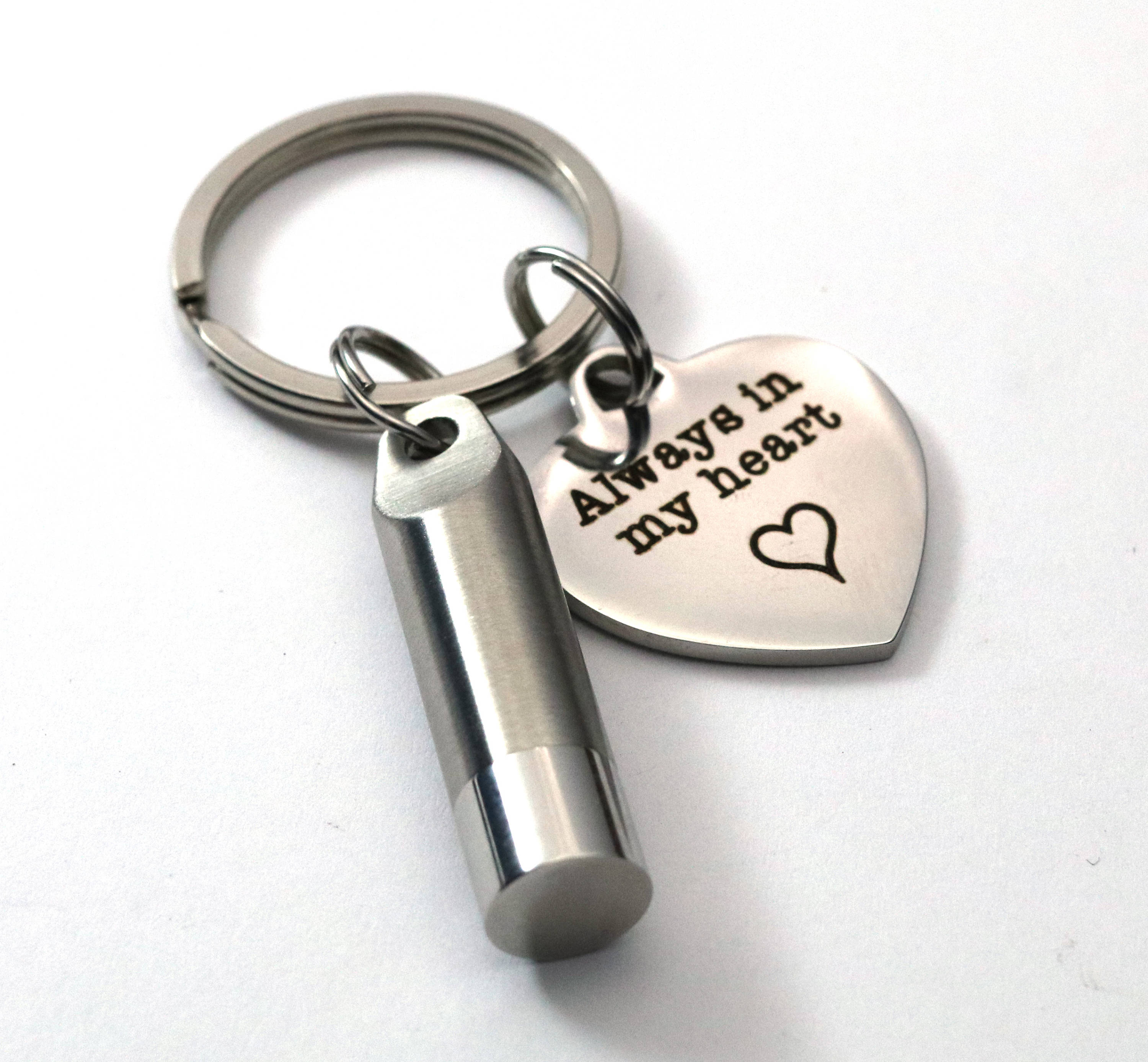 Personalized Memorial Cremation Key Chain Stainless Steel | Etsy
