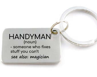 Handyman Keychain - Etsy