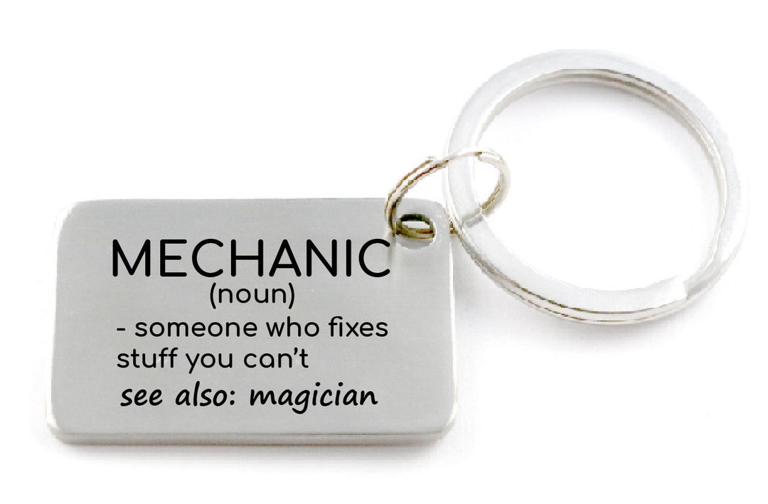 Mechanic Key Chain, Great Gift for Dad or Husband, Funny Keychain, Key ...
