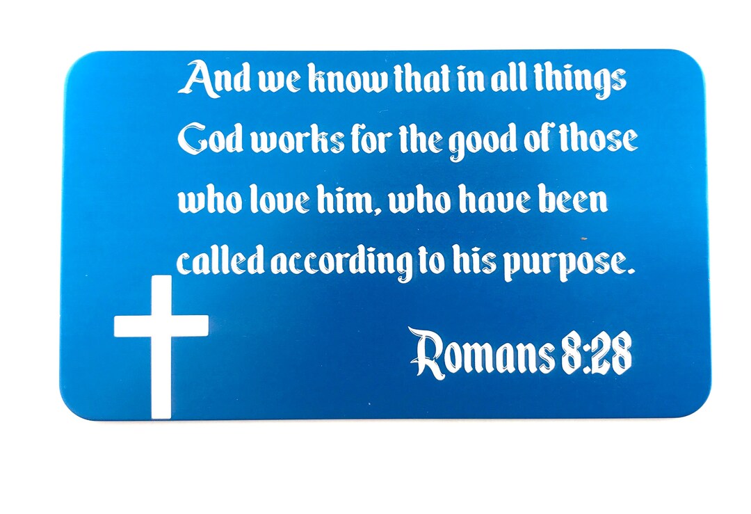 Bible Verse Card - Inspirational Wallet Card Insert - Personalized ...