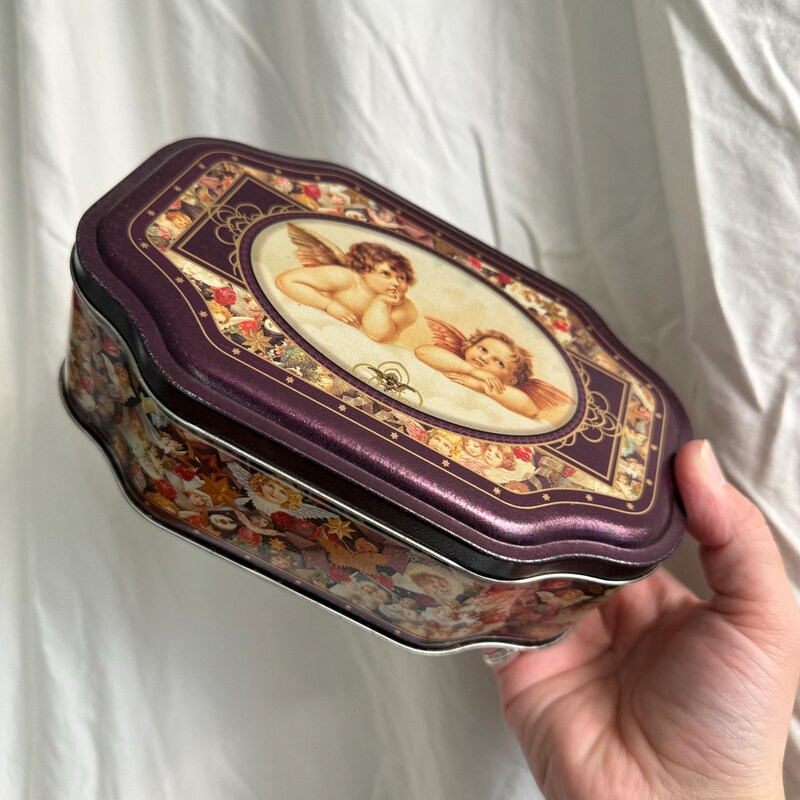 Victorian Tin Trinket Box - Etsy