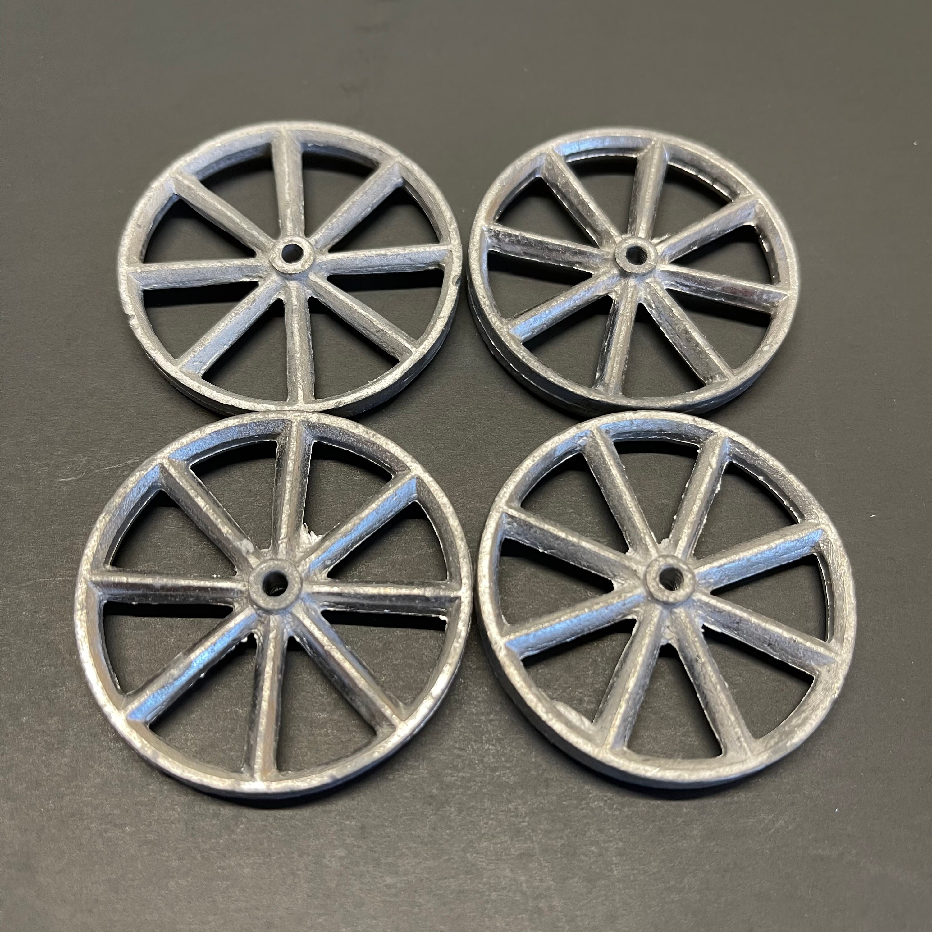 Single Wheel Vintage Dollhouse Miniature Cast Aluminum Pewter | Etsy