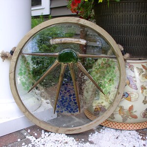 Sea Glass Art Circle Frame - Etsy