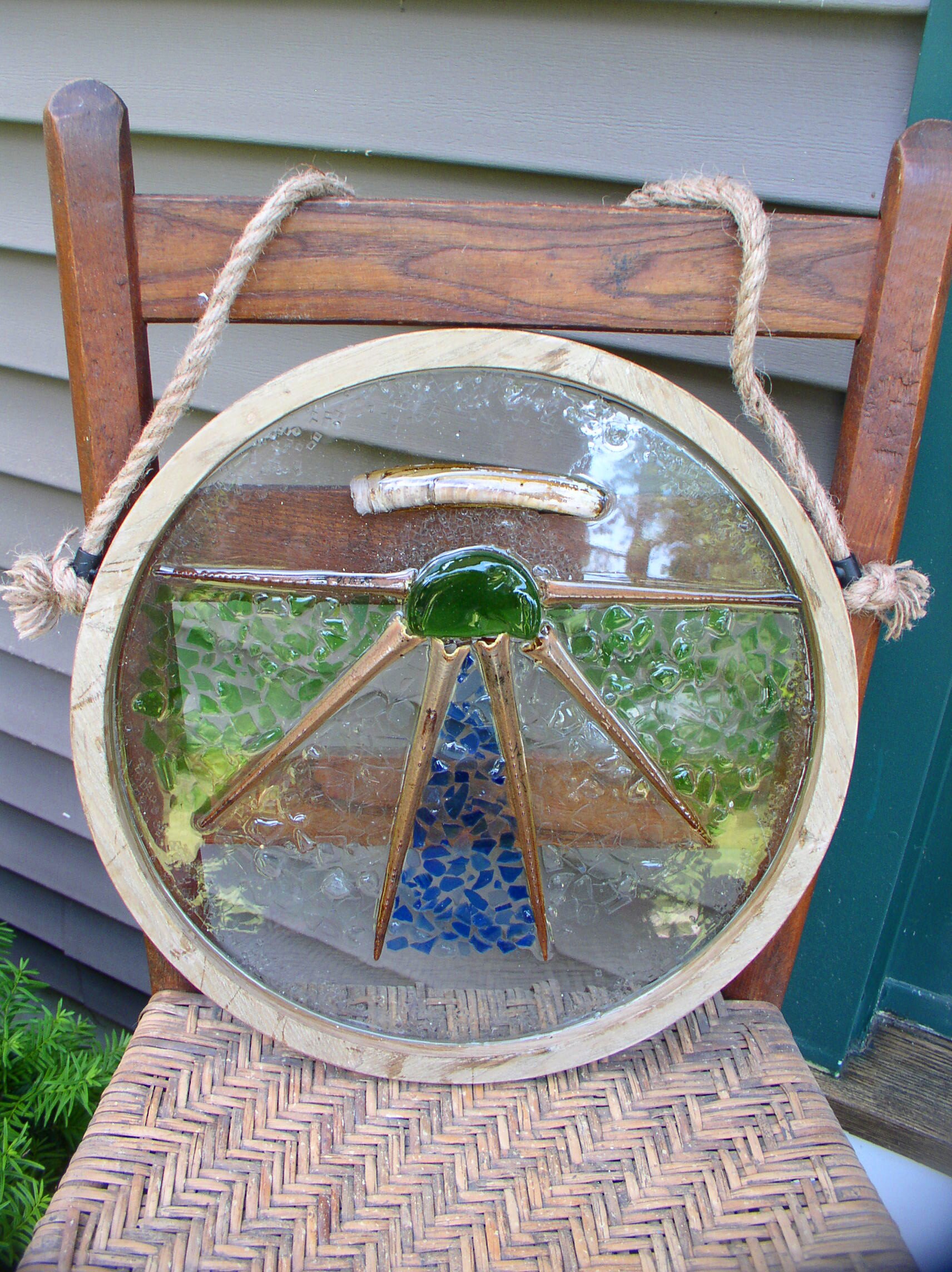 Sea Glass Art Circle Frame - Etsy
