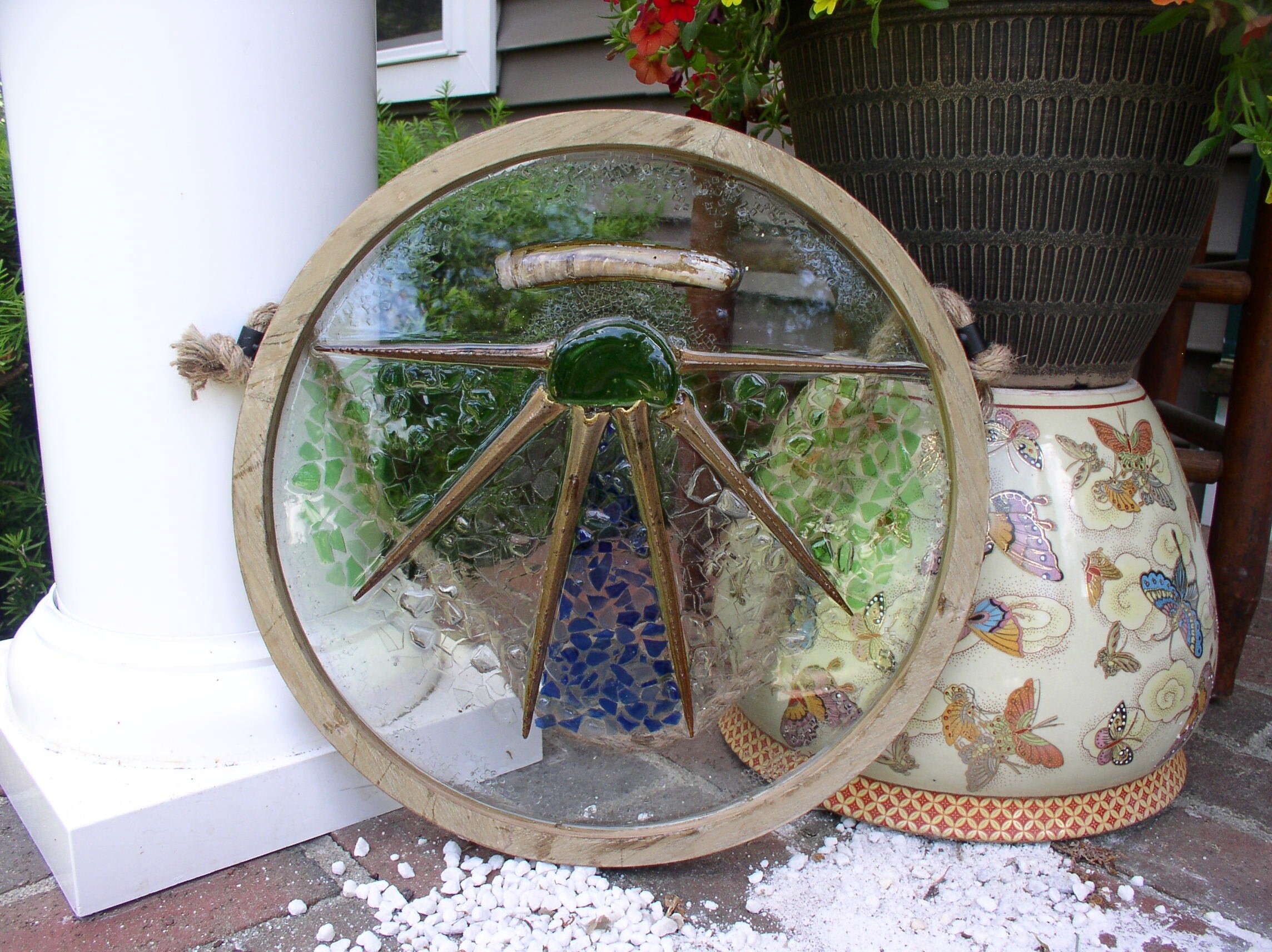 Sea Glass Art Circle Frame - Etsy