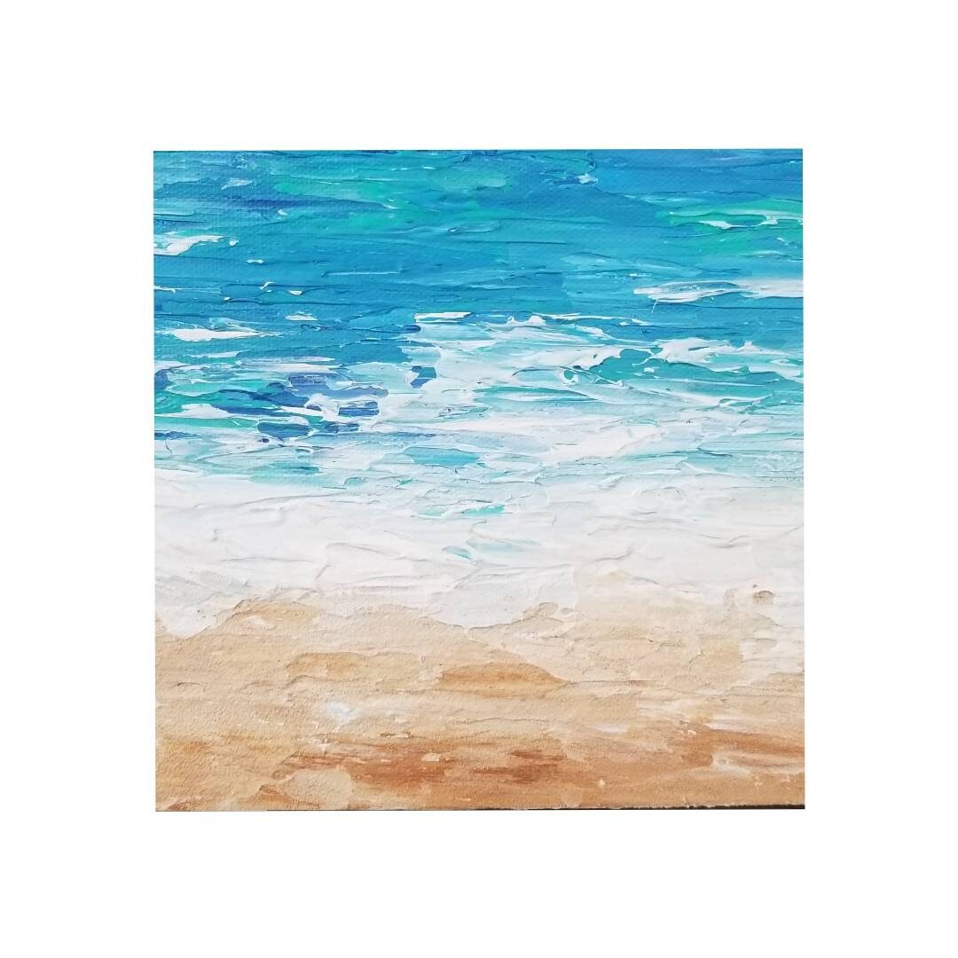 Turquoise Waters Original and Custom Acrylic Painting - Etsy