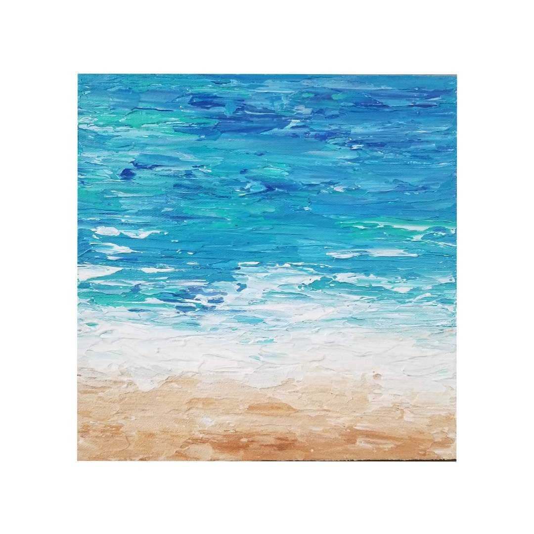 Turquoise Waters Original and Custom Acrylic Painting - Etsy