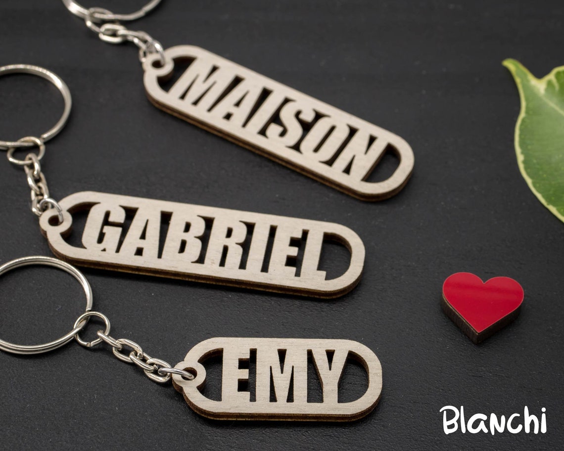 Custom Wooden Key Holder With a First Name a Word or Numbers - Several ...
