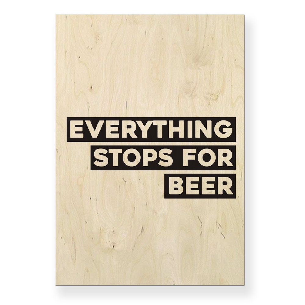 Beer Quote Sign Creative Handmade Wooden Sign Quote Hand - Etsy UK