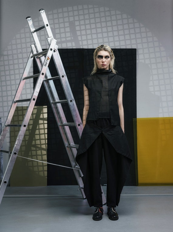 Layered Asymmetric Design Reversible Top | Etsy