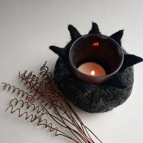 Set of 4 Slate Grey Wet Felted Wool Coasters - Etsy