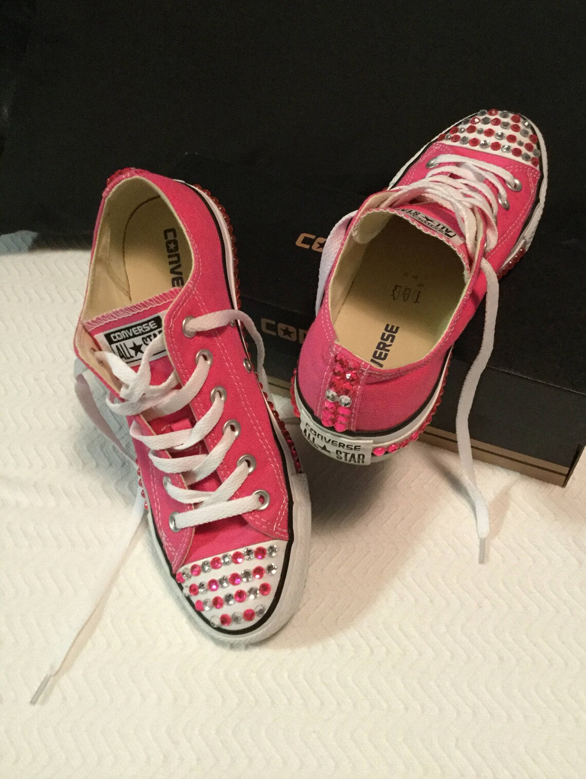 Converse personnalisée sur le cancer du sein. Fait pour - Etsy France