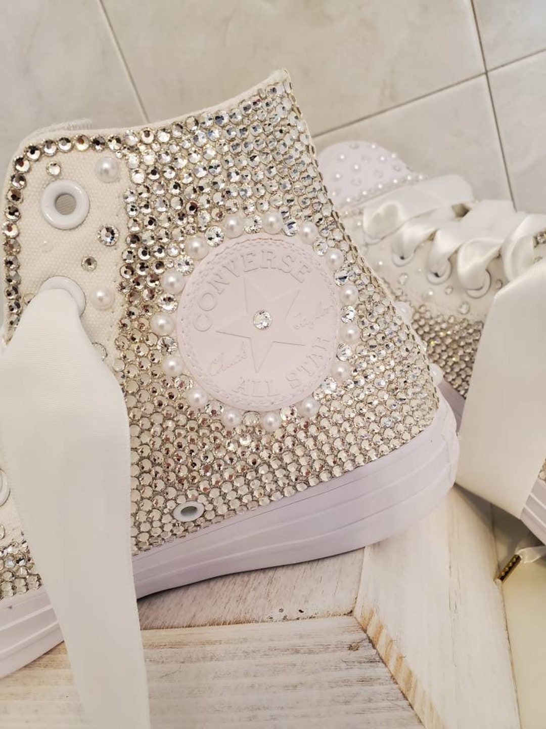 Sparkly Hi Top Converse Customized Just for You! Absolutely Love These ...