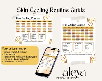 Skin Cycling Guide Instant Digital Download Printable PDF - Etsy