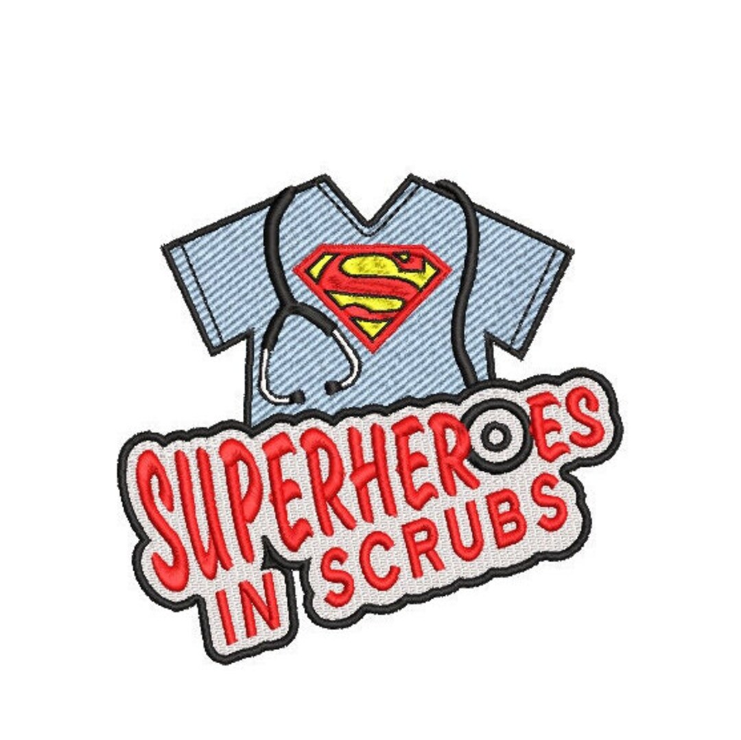 Superheroes in Scrubs Patch - Etsy