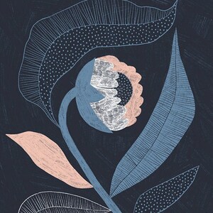 Blooming Flower Stretch Print - Etsy