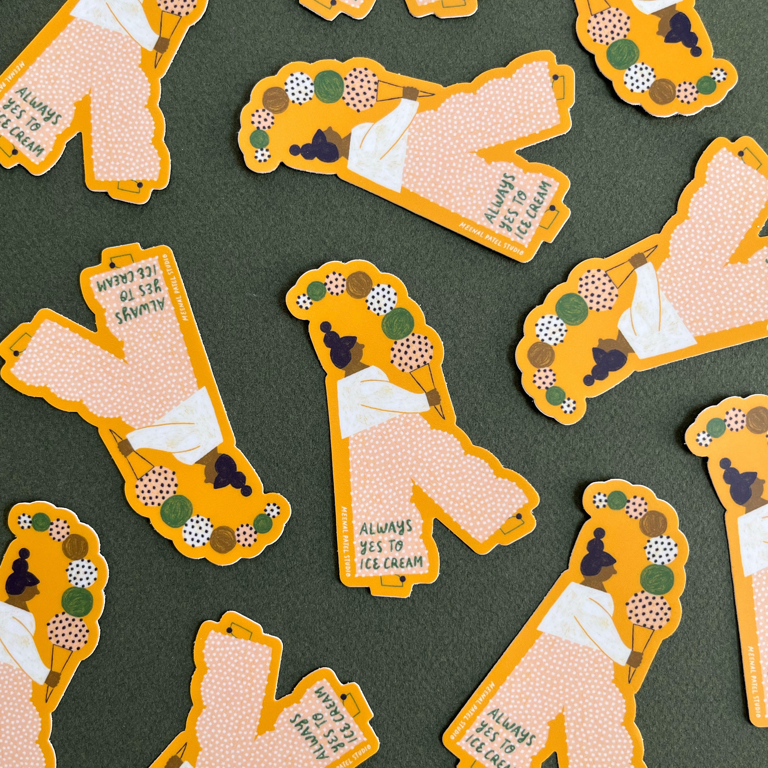 Always Yes to Ice Cream Sticker - Etsy