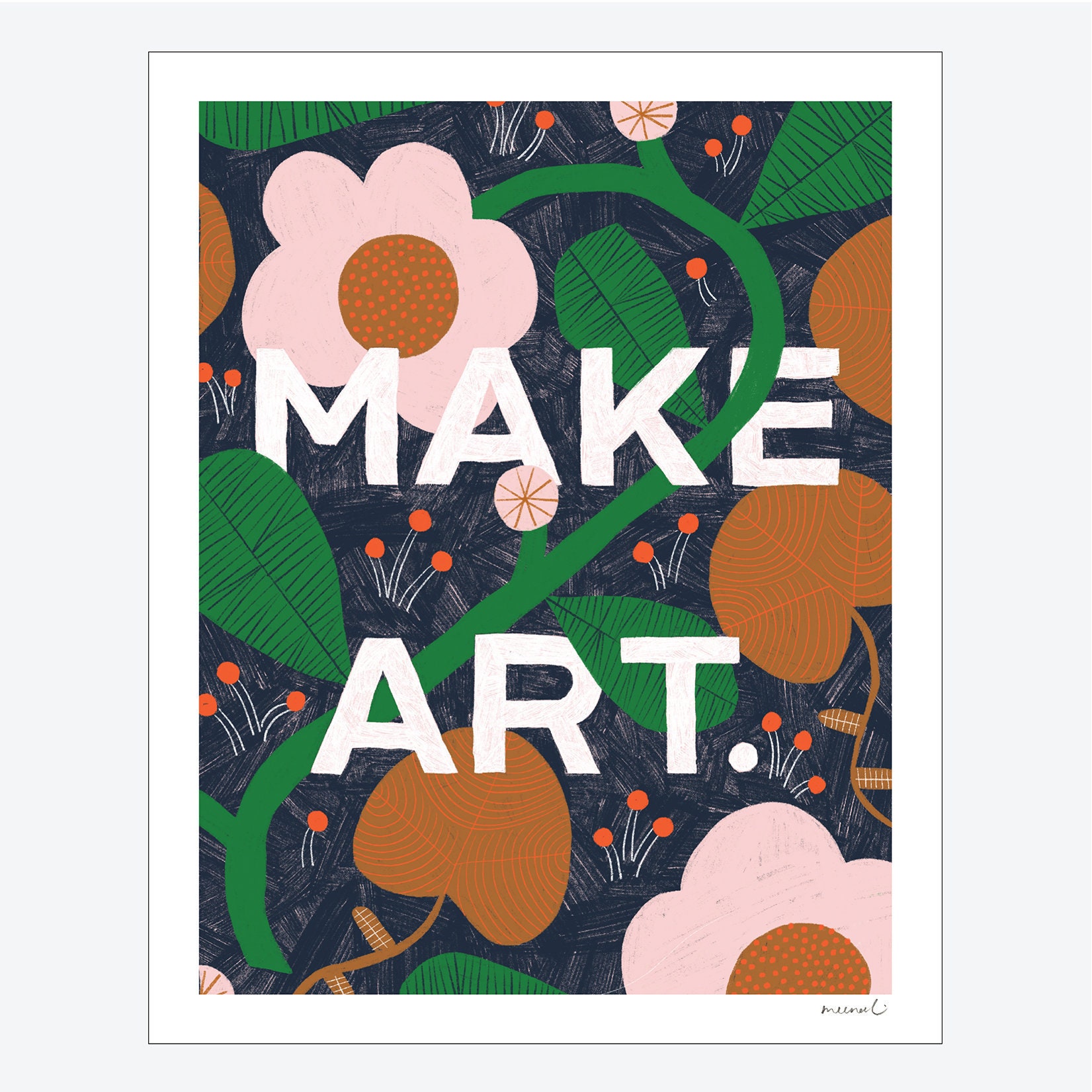 Make Art Print - Etsy