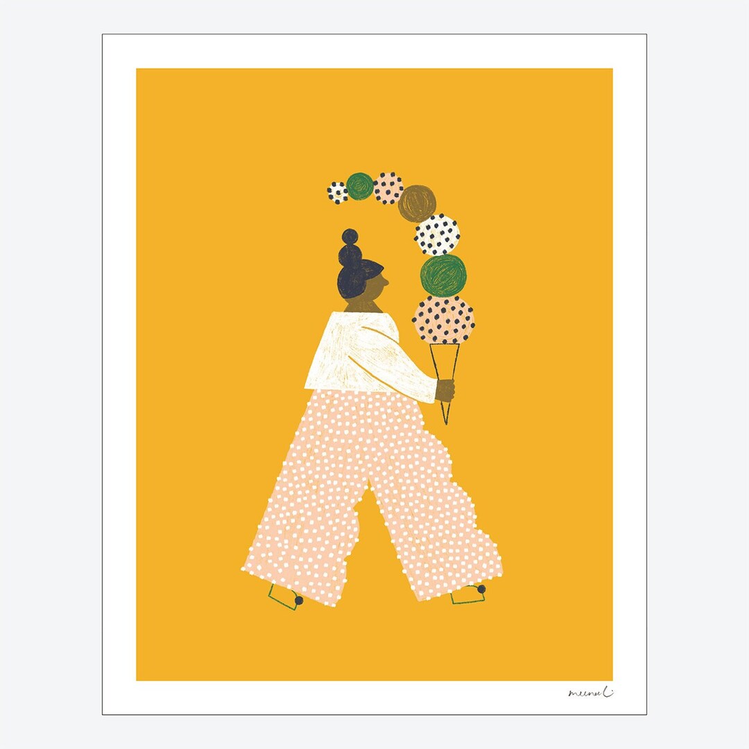 Always Yes to Ice Cream Art Print - Etsy