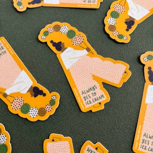 Always Yes to Ice Cream Sticker - Etsy