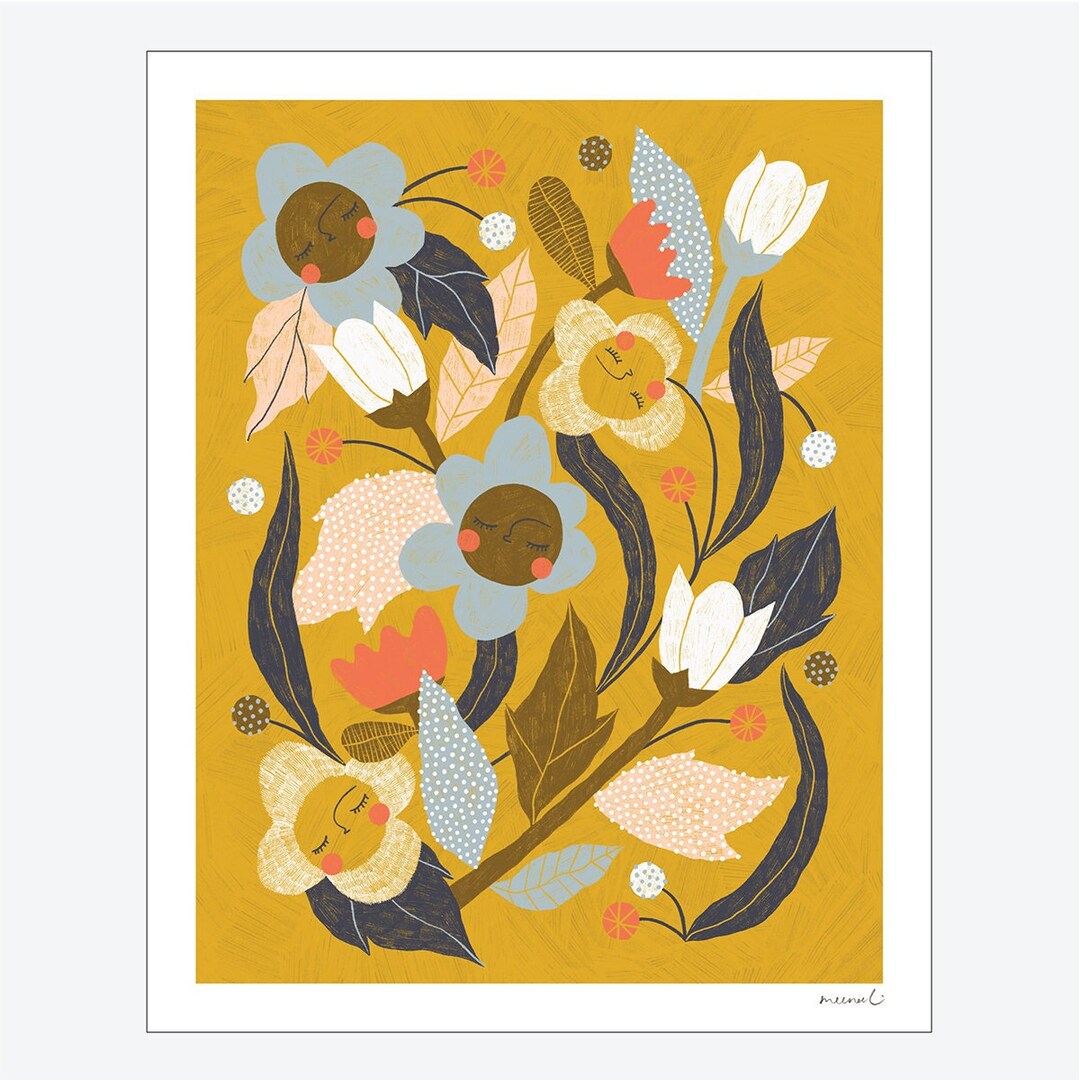 Flower Rest Print - Etsy