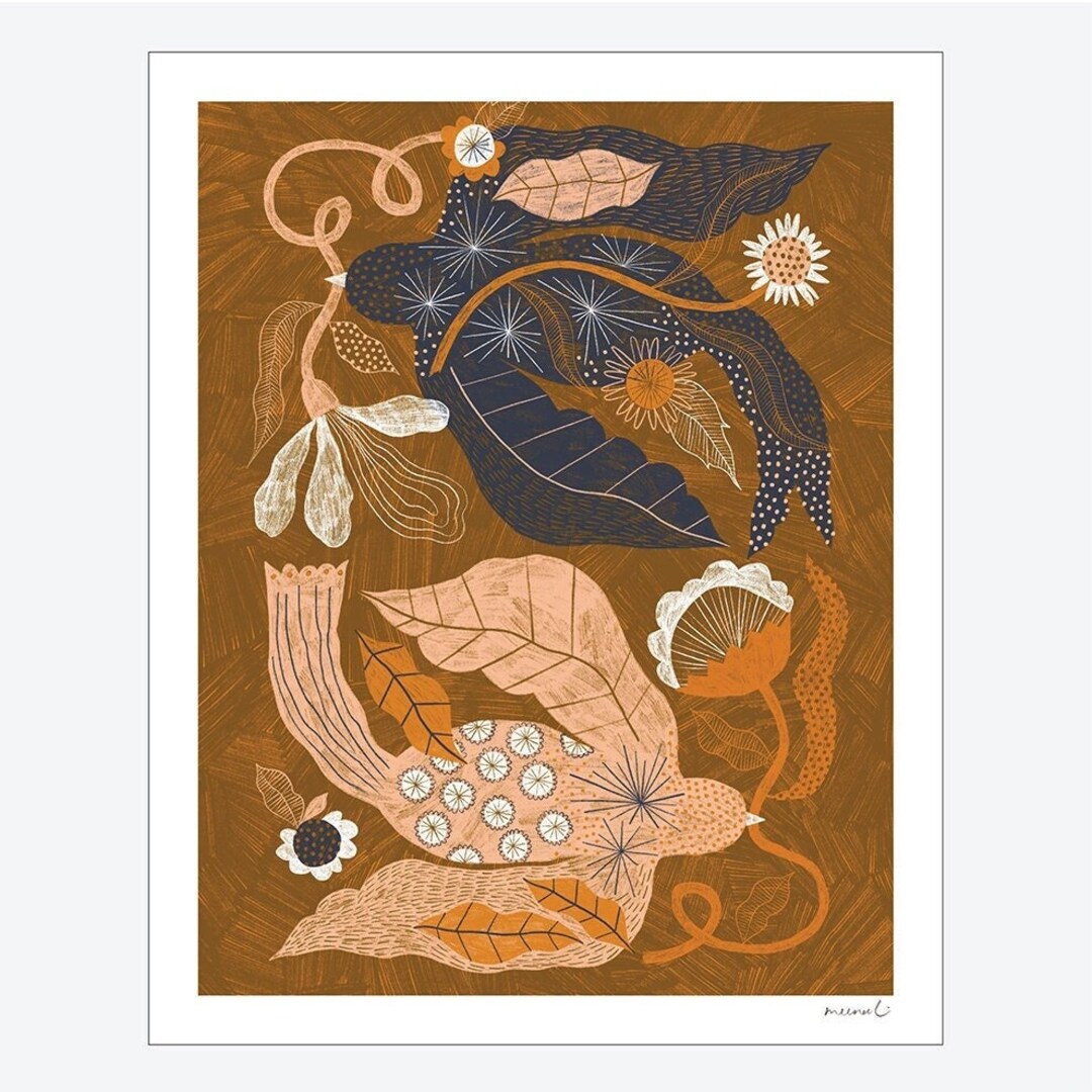 Fall Swoop Birds Print - Etsy