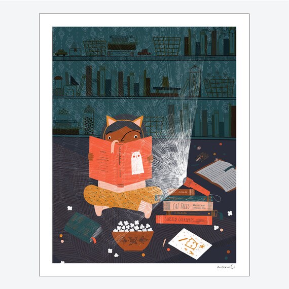 Night Stories Reading Print - Etsy