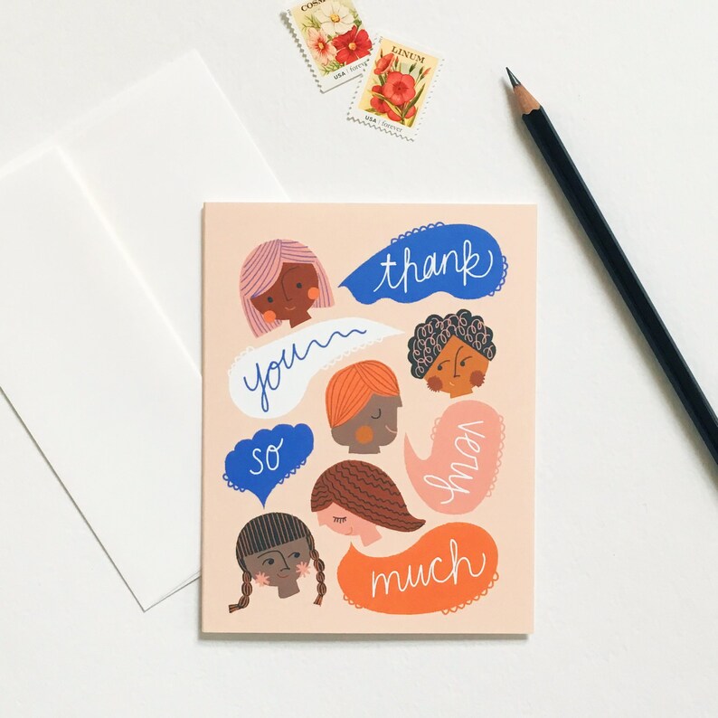 Thank You Peeps Card - Etsy