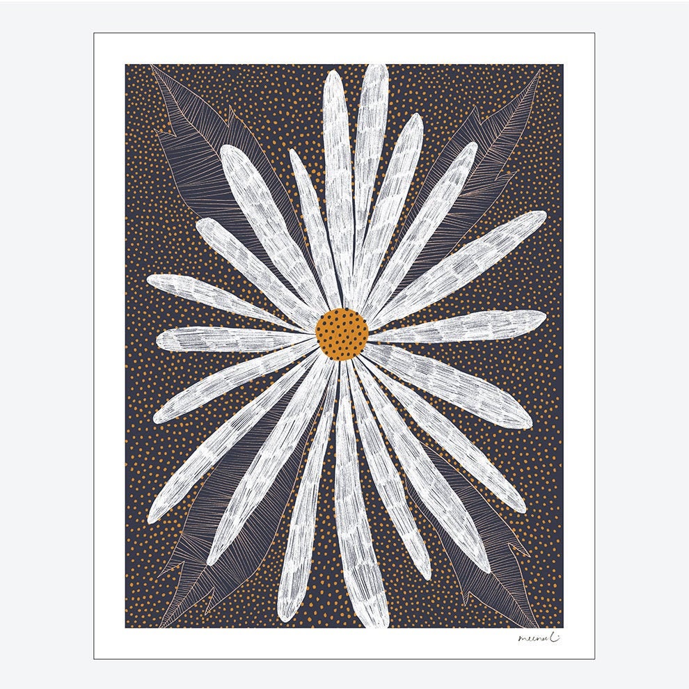 Daisy Dots Print - Etsy